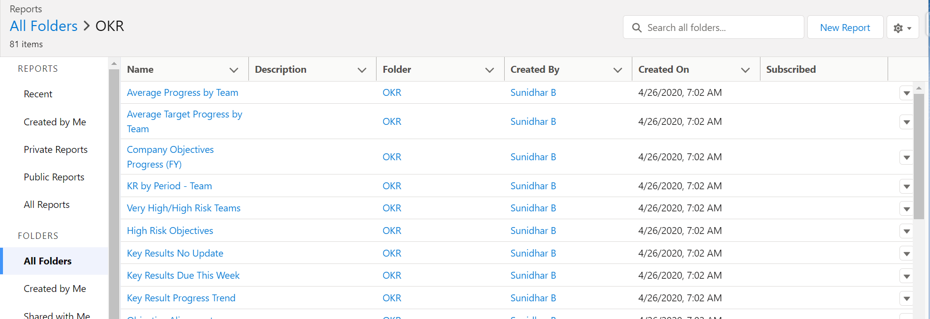 OKRify Reports - OKRify