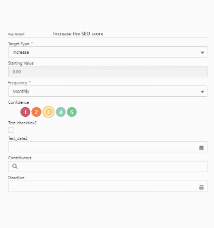 Create Split Target for Key Results - OKRify
