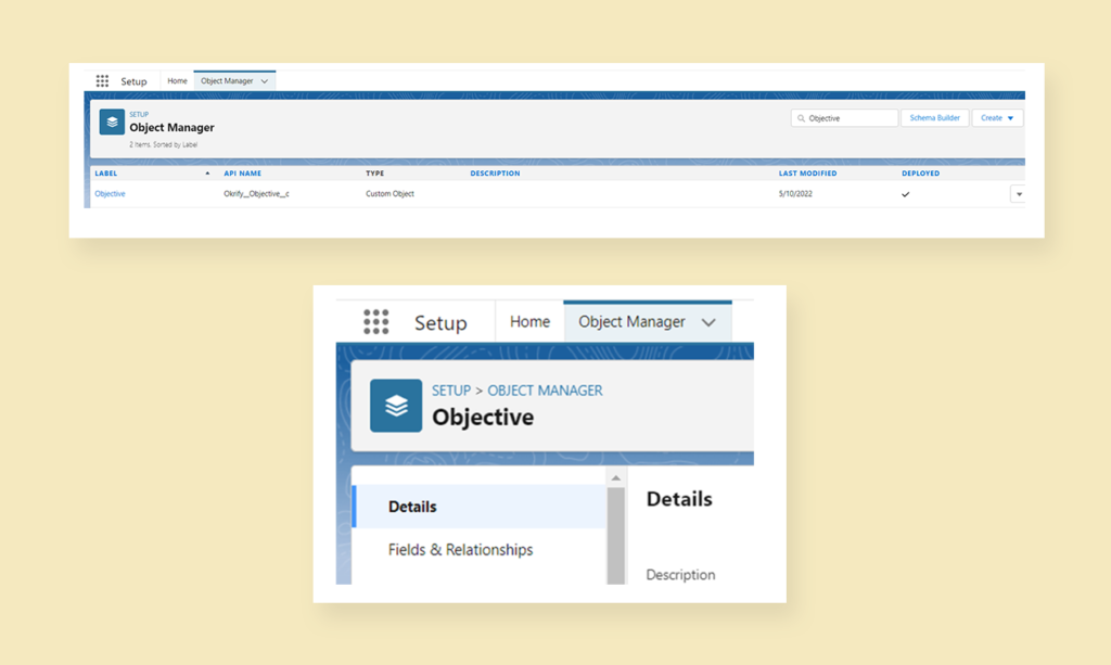Add an Object as a custom field in OKR - OKRify