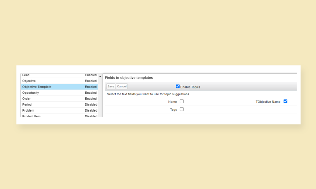 Enable Topics - OKRify