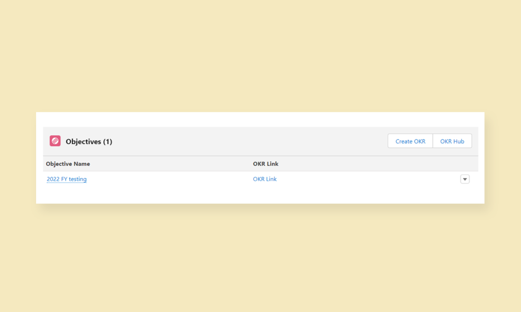 OKR Buttons for Related Salesforce Objects - OKRify