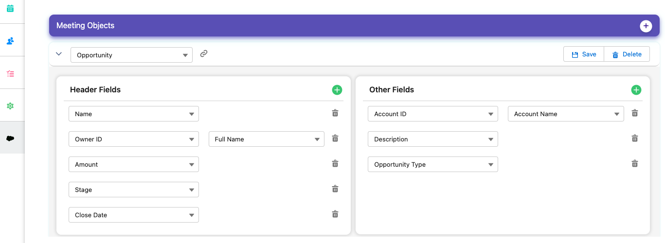 Meeting Objects Settings - OKRify
